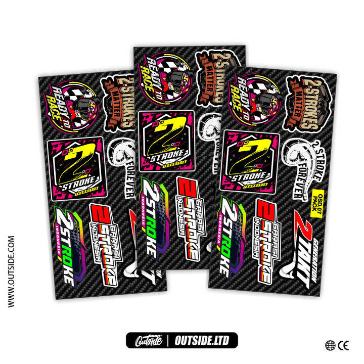 STIKER PACK 2 STROKE PRINT CUT, STIKER SET MOTOR RACING | Lazada Indonesia