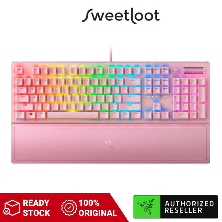 Razer BlackWidow V3 Quartz Pink Edition Full Size Mechanical Gaming ...