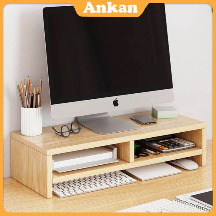 1/2 Tier Monitor Stand Computer Screen Increased Shelf Computer Rack ...