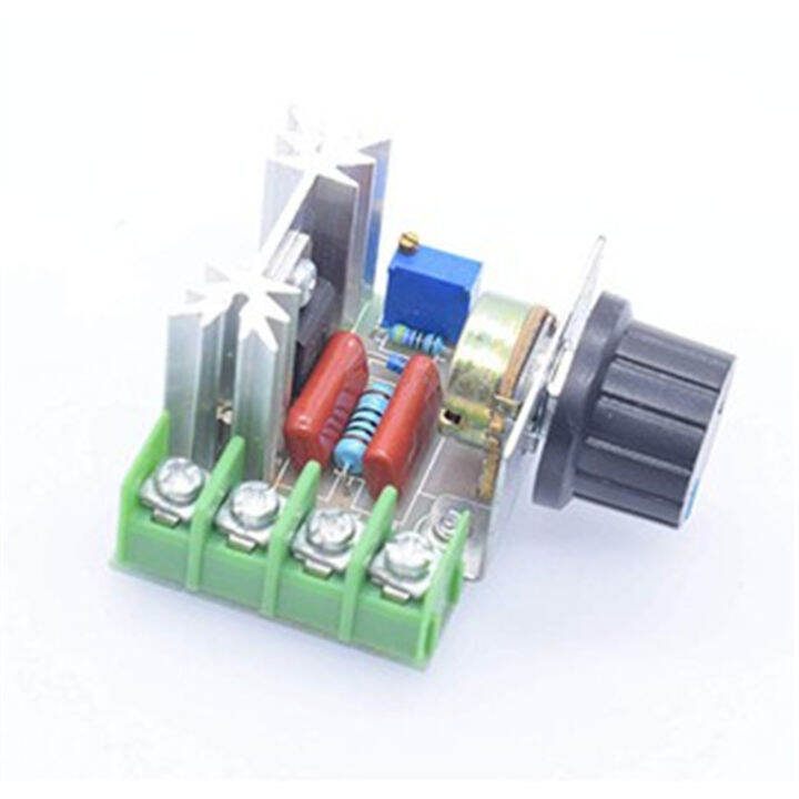 AC 220V 2000W SCRควบคุมแรงดันไฟฟ้าลดแสงdimmersเครื่องควบคุมความเร็วเทอร ...