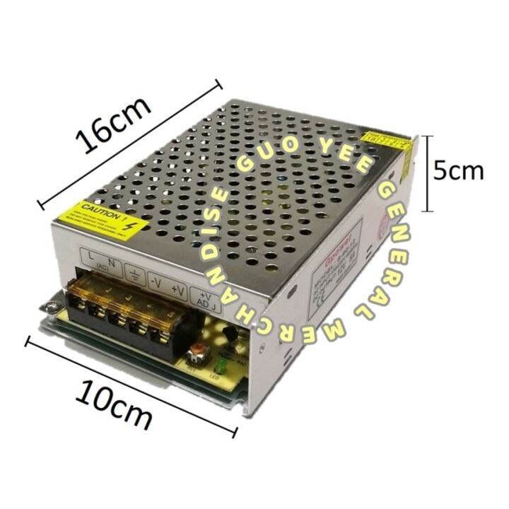 AC/DC 12v Power Supply 60W 5A / Driver / Transformer for led strip light, module, led signage ...
