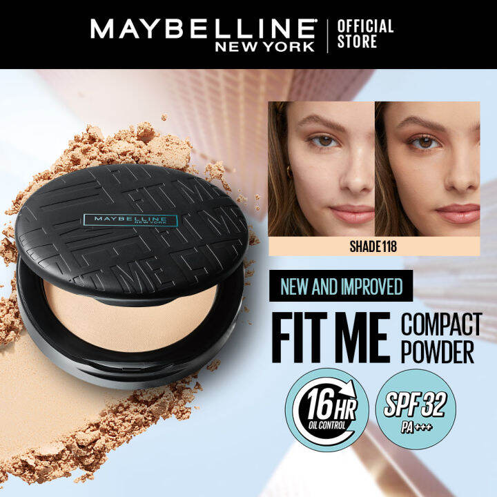 Maybelline Fit Me Compact Powder - Long lasting, 16HR Oil Control, SPF ...