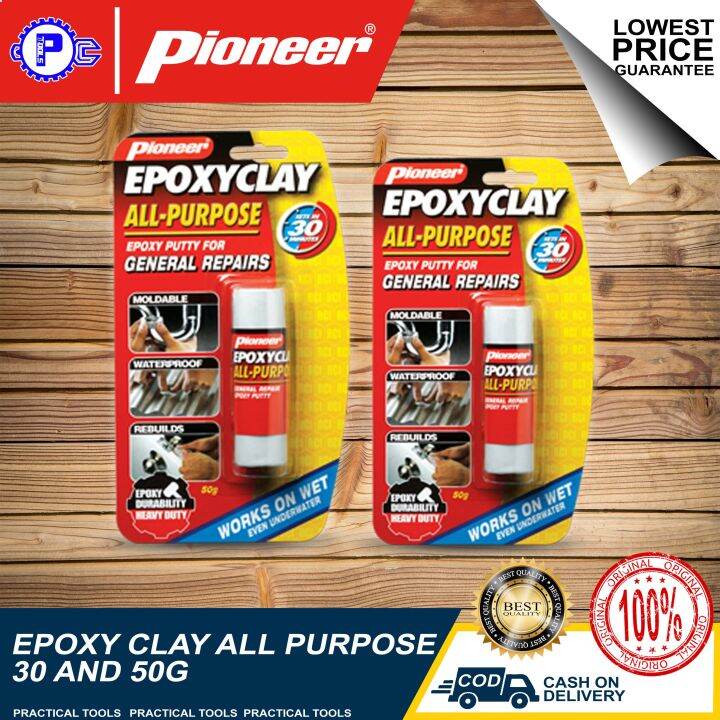 Pioneer Epoxy Clay All Purpose, Steel & Aqua - 25g / 50g | Lazada PH