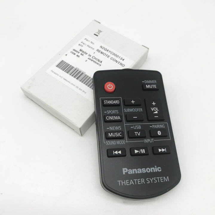 รีโมท สำหรับ Panasonic Sound Bar รุ่น SC-HTB490 ซาวด์บาร์ ลำโพง Home ...