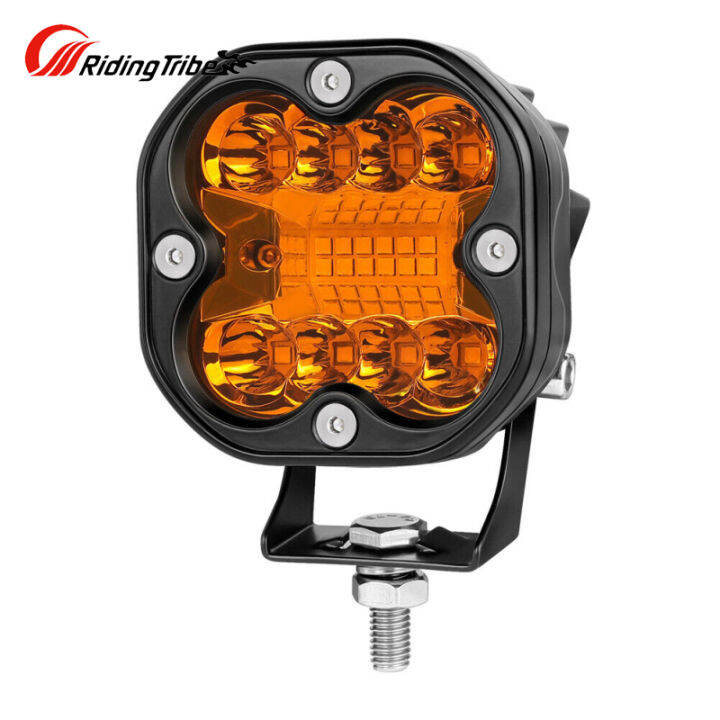 Riding Tribe 3-inch Amber Led Work Light 160w 3500k 16000lm 12v-24v ...