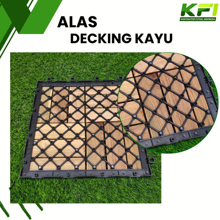 Flooring Plastik Alas Lantai Kayu Decking dan Alas Rumput Sintetis ...