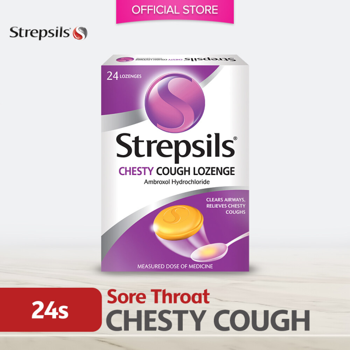 Strepsils Chesty Cough 24s Throat Relief Lozenges | Lazada