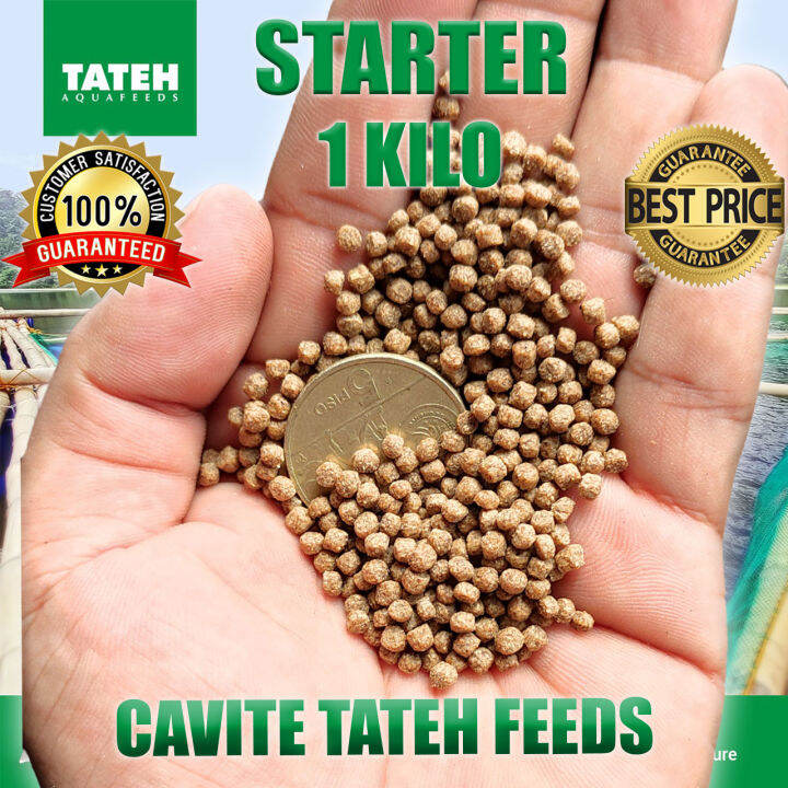 STARTER TATEH Aquafeeds 1KG Tilapia, Hito, Bangus, Koi ETC. | Lazada PH