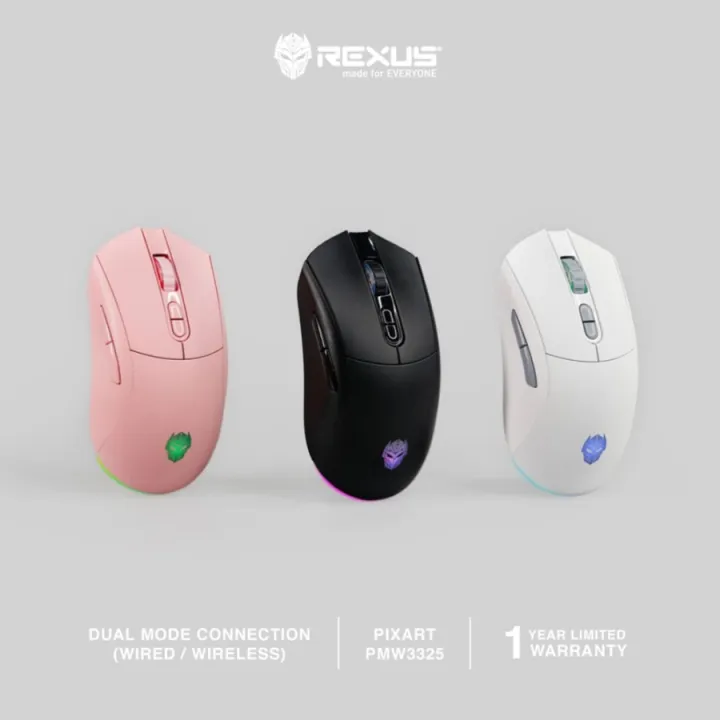 Rexus Mouse Wireless Gaming Arka II RX-107 Dual Connection - Macro ...