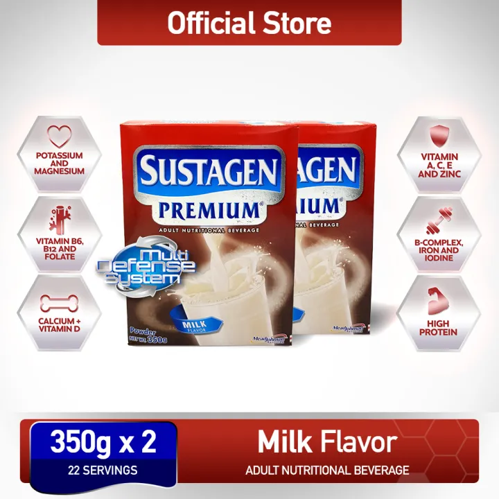 Sustagen Premium Milk Flavor 700g (350g x 2) Adult Nutritional Powdered Milk Drink | Lazada PH