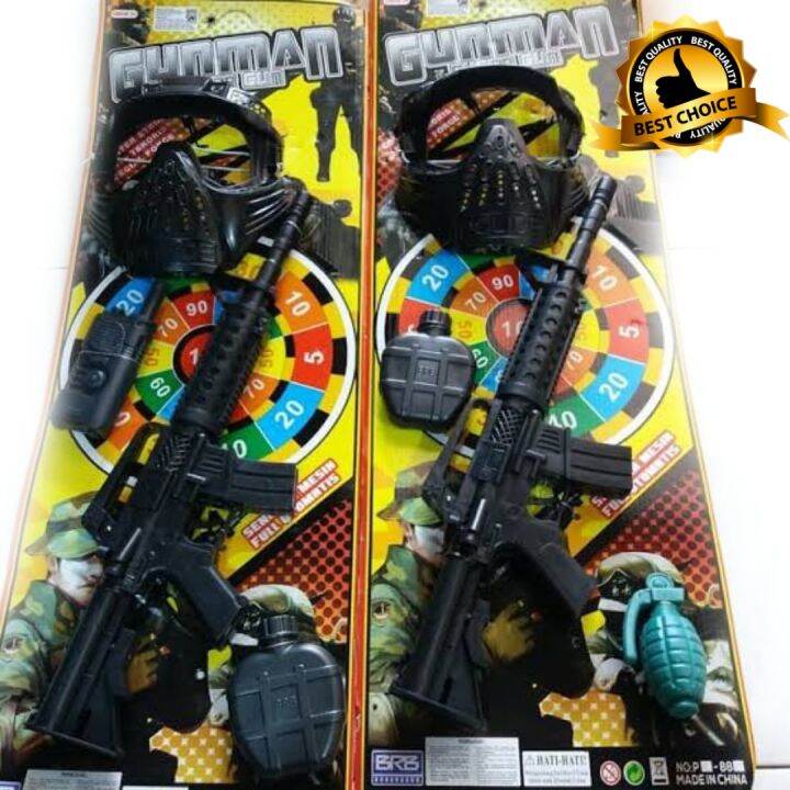 ( BISA COD ) PROMO MAINAN ANAK PISTOL GUNMAN BISA BUNYI ADA TOPENG DAN ...