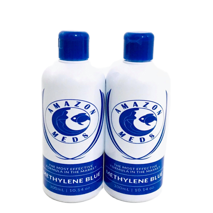 2pcs 300ml x2 Best Seller Amazon Meds Methylene Blue for Aquarium cure ...