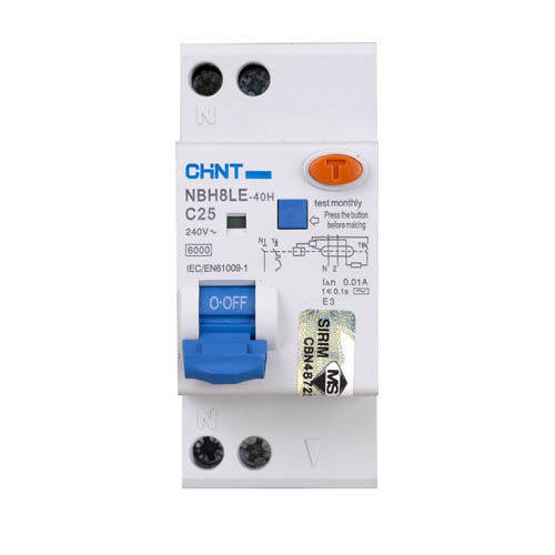 CHINT RCBO 25A | 40A 10mA 1P+N | NBH8LE | Lazada