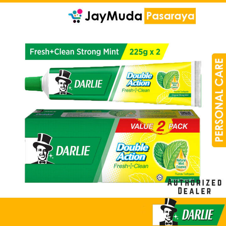 Darlie Double Action Toothpaste 225g x 2pc Original Strong Mint Fresh ...