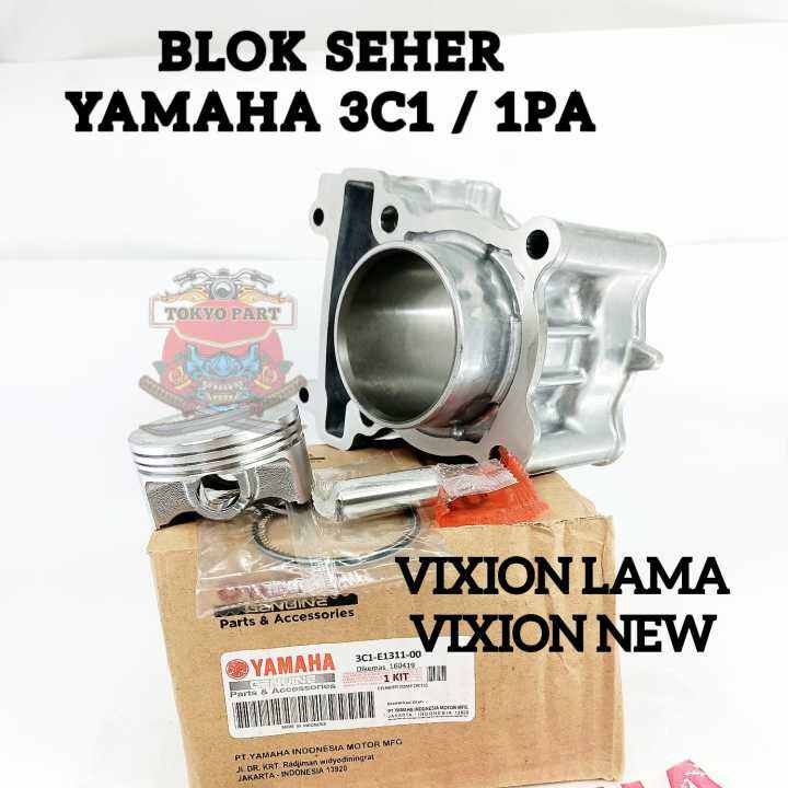 BLOK SEHER BLOK PISTOB CYLINDER BLOK YAMAHA 3C1 / 1PA, PISTON KIT, RING SEHER, PEN PISTON UNTUK ...