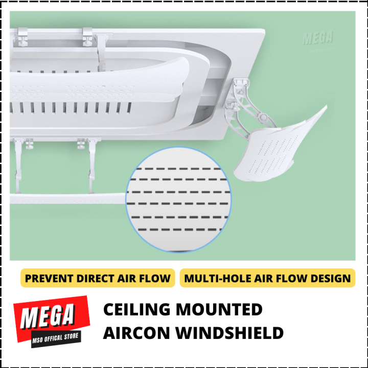 [ Office ] Celling Mounted Air Conditioner Windshield Prevent Direct ...