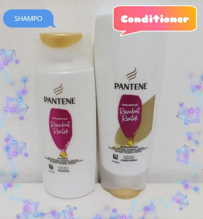 Pantene Paket Shampo 70ml + Kondisioner 75ml Hair Fall Control - Perawatan Rambut Rontok P&G ...