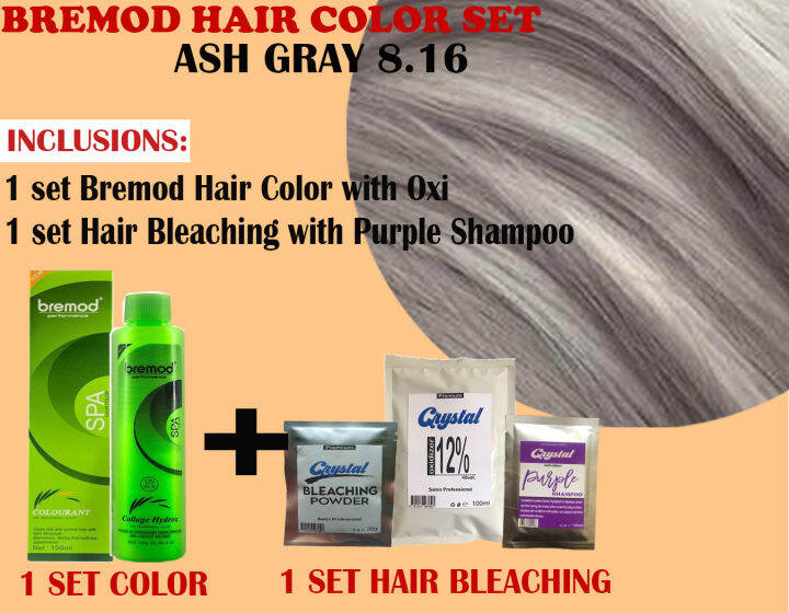 ASH GRAY - Bremod Hair Color Set | Lazada PH