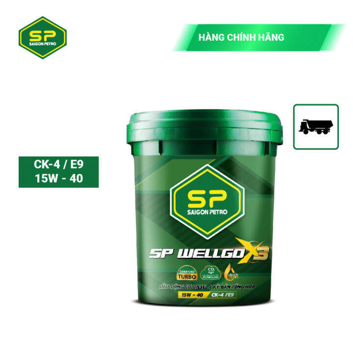 Dầu động cơ Diesel 4 kỳ cao cấp SP WELLGO X3 15W40 - Saigon Petro ...