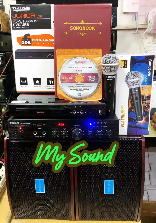 Complete Videoke Set with Platinum KS-5 Karaoke Player w/18k+ Songs ...