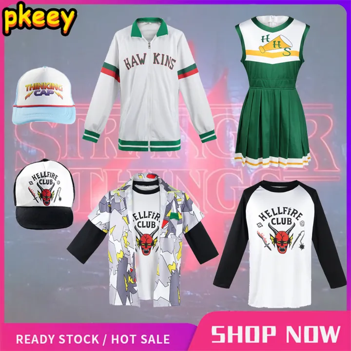Stranger Things Season 4คอสเพลย์เครื่องแต่งกาย The Hellfire Club เสื้อ