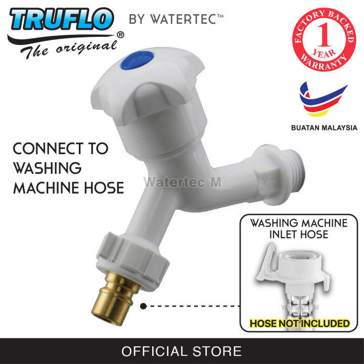 TRUFLO Bib Tap G503B BRS N3/4B - faucet for washing machine inlet hose ...