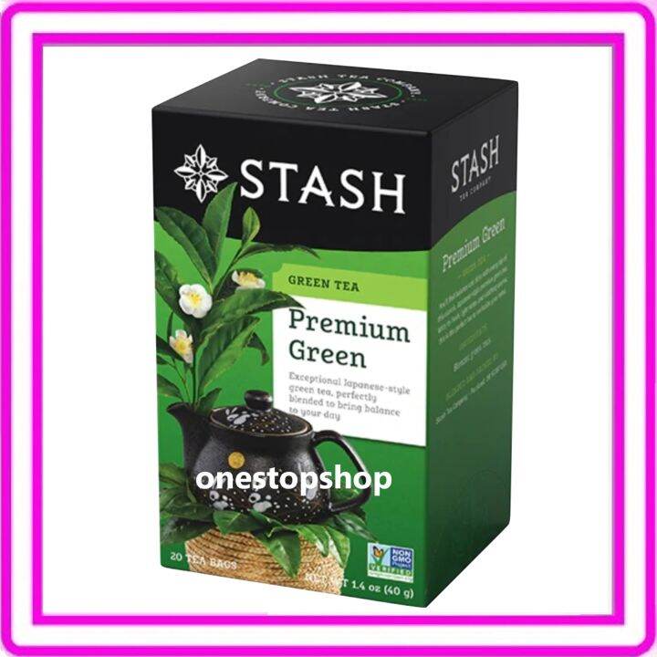 Stash Green Tea Premium Green 20 Teabags | Lazada PH