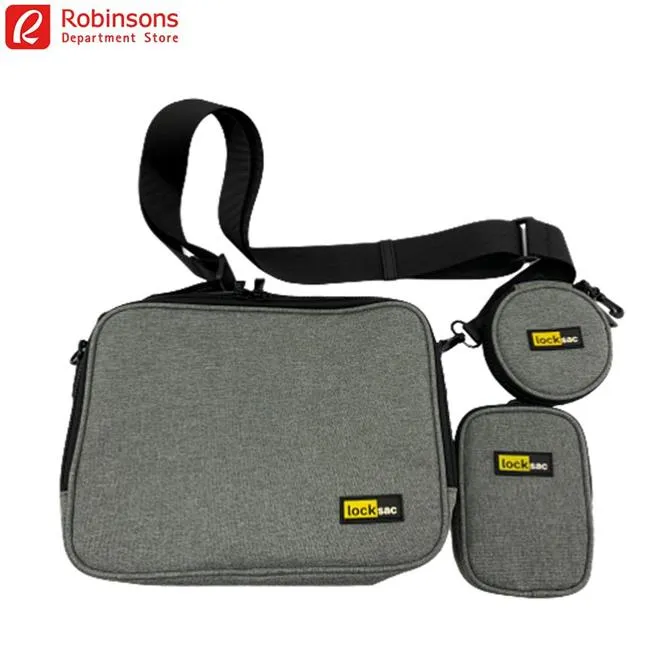 Locksac 3in1 Sling Bag Gray | Lazada PH
