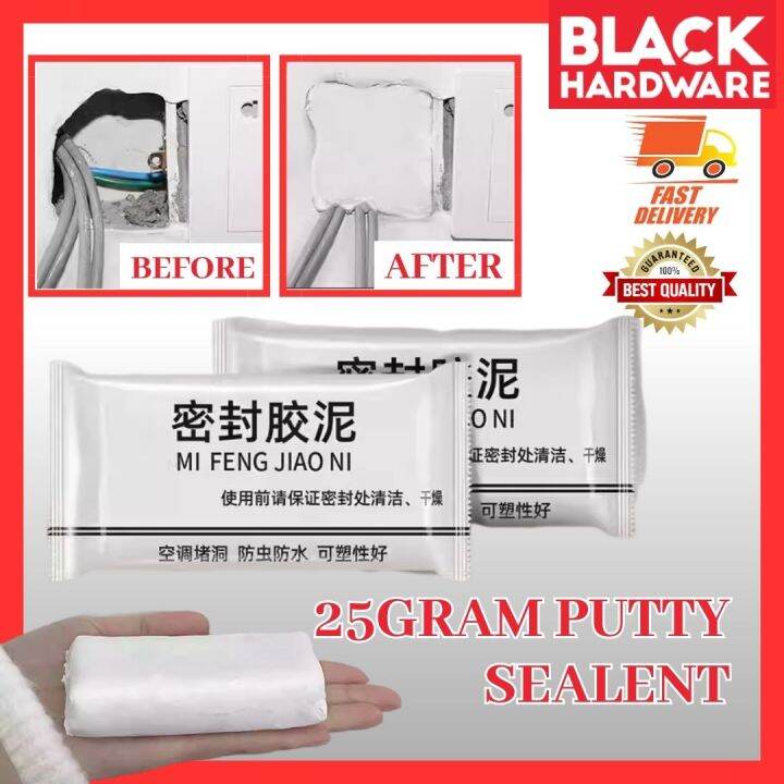 Black Hardware Hole Wall Hole Putty Filler Filla Pipe Seal Sealing Mud ...
