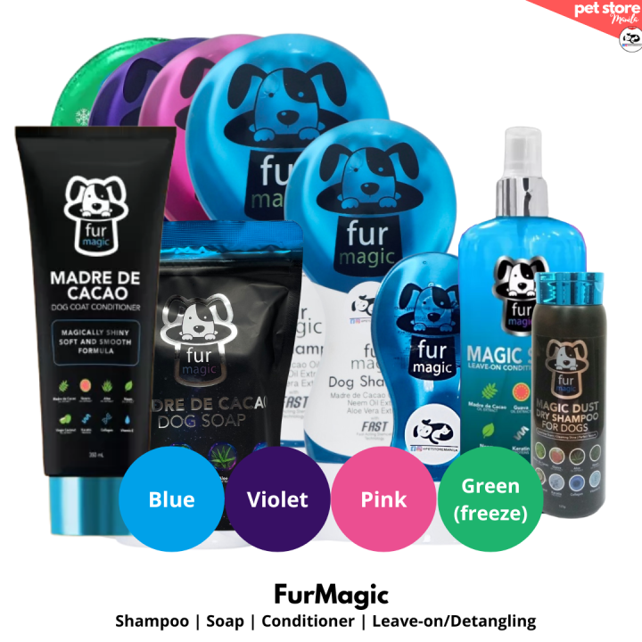 Furmagic Dog Shampoo and Soap - Blue Pink Violet -300ml 600ml 1000ml ...