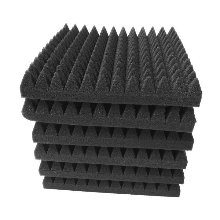 6 BH Panel Foam Akustik Studio Kepadatan Tinggi 12X12X2 Inci Busa ...