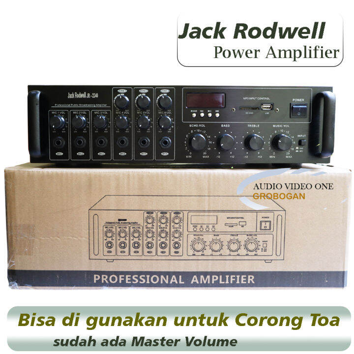 Amplifier Masjid Jack Rodwell JR 2240 Ampli Toa Spiker Corong Dan ...