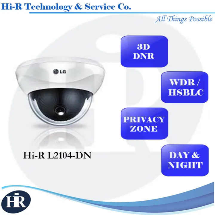 Hi-R LG L2104-DN (Color Dome Camera) | Lazada PH
