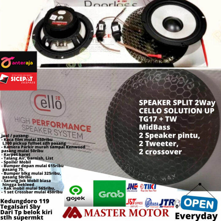 Speaker Split Cello 2way SOLUTION UP C TG17 2018 MidBass full set Two ...