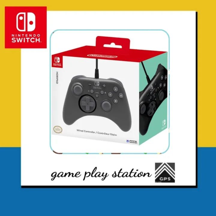 nintendo switch hori pad wired controller ( จอยมีสาย ) blcck / red ...