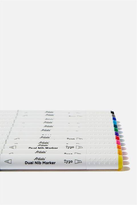 Typo Artist S Dual Nib Marker 12Pk | Lazada