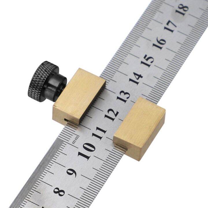 Brass Line Drawing Marking Gauge Steel Ruler Positioning Block High ...