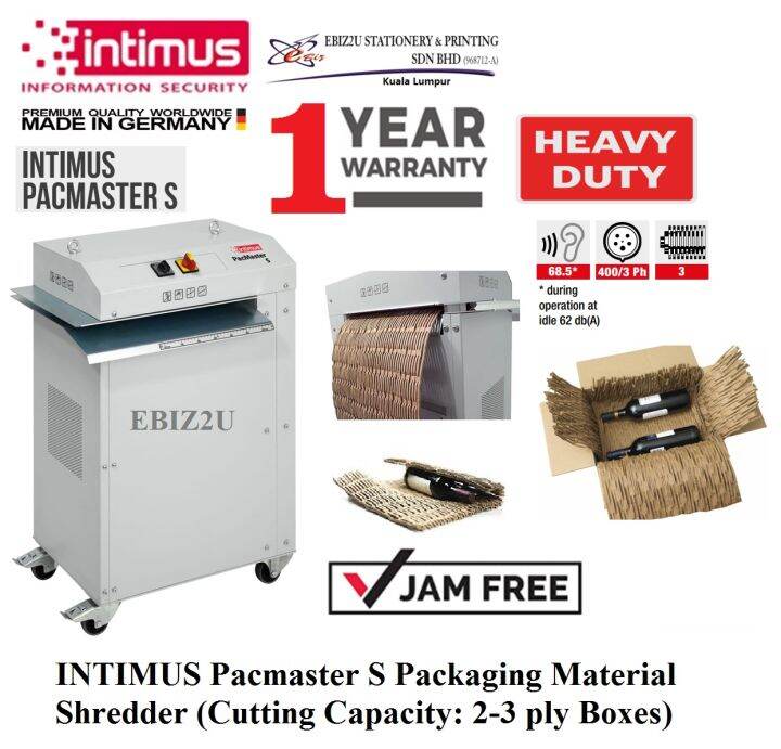 INTIMUS Pacmaster S Packaging Material Shredder (Cutting Capacity: 2-3 ...