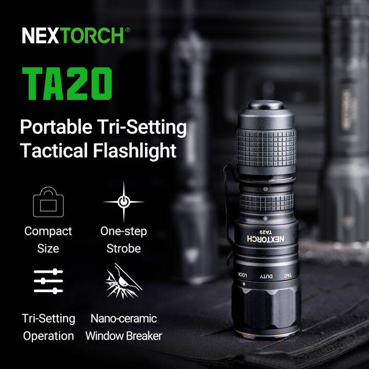 Nextorch TA 20 High Power LED Rechargeable Flashlight, TA20 1000 Lumens ...