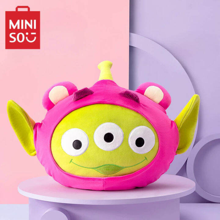 MINISO Pixar Alien Head Shape Cross-dressing Lotso Doll Pillow Birthday ...