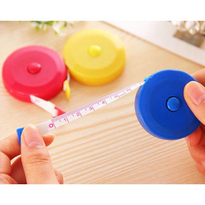 Automatic retractable rice stick round plastic tape measure 1.5M ...