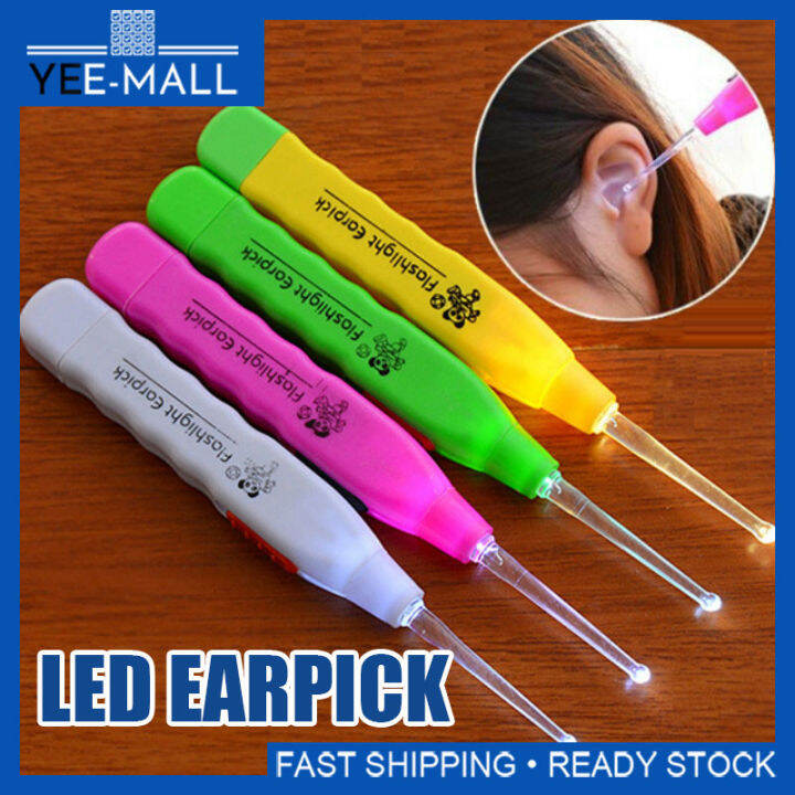 LED Light Earpick Safety Ear Pick Earwax Cleaning Remover Tool For Kids ...