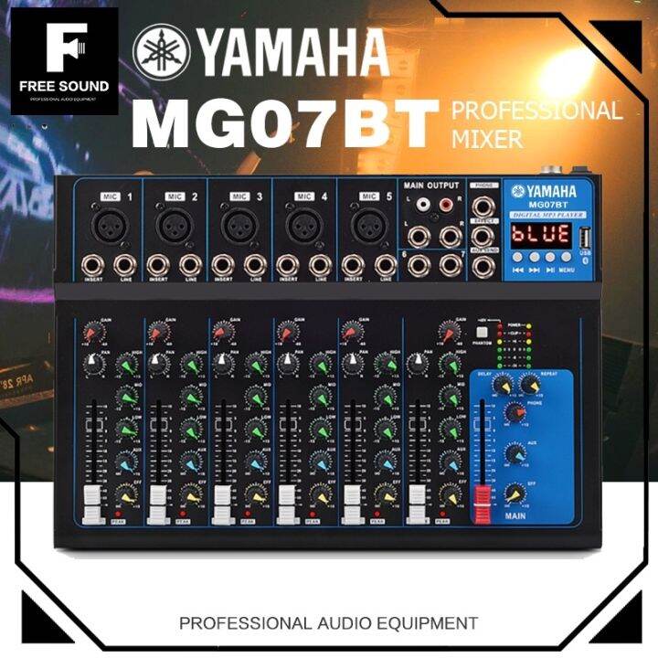 yamaha mg07bt 7 channel mixer w bluetooth usb sound mixer Audio sales ...