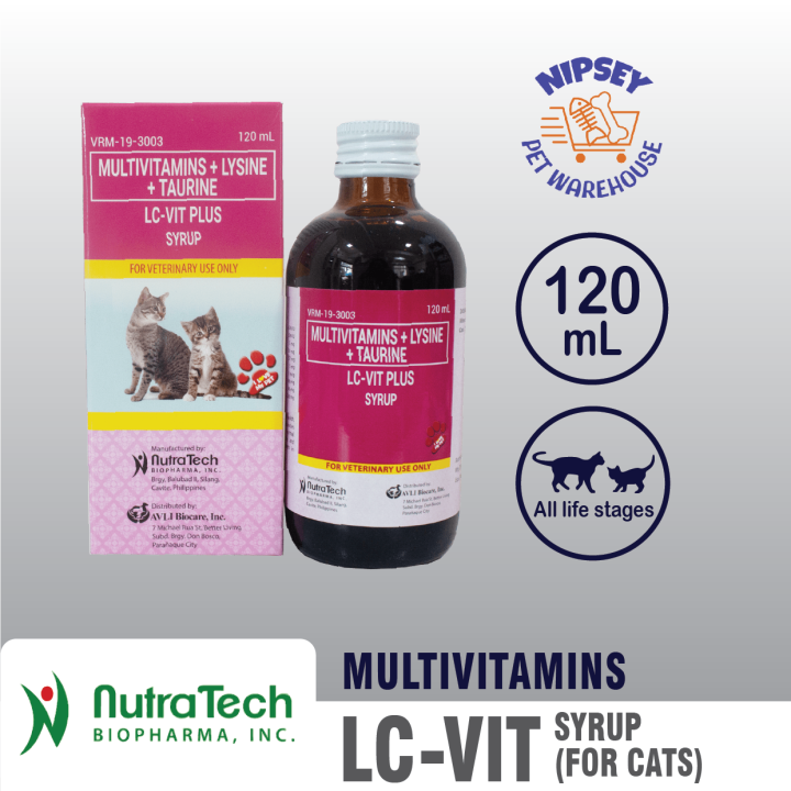 LC-VIT PLUS PET MULTIVITAMINS SYRUP for Cat 120ml | Lazada PH