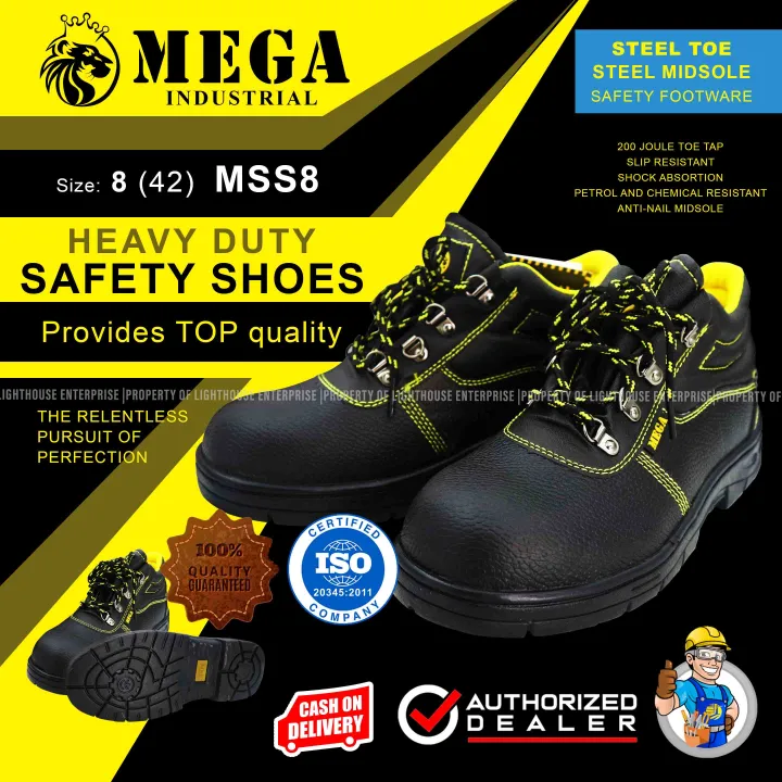 MEGA Industrial 8(42) Heavy Duty Safety Shoes (MSS8) *LIGHTHOUSE ...