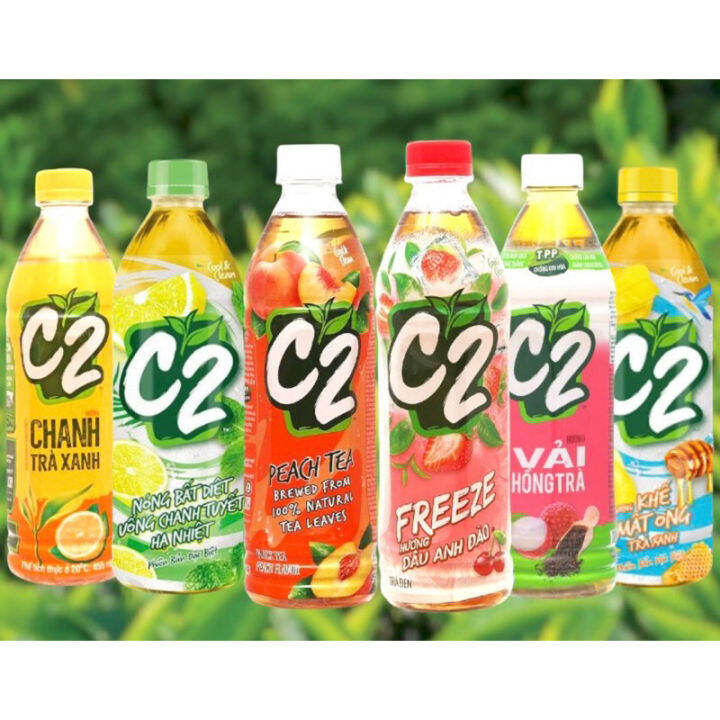 Trà Xanh C2 Chai 455Ml Các Vị | Lazada.vn