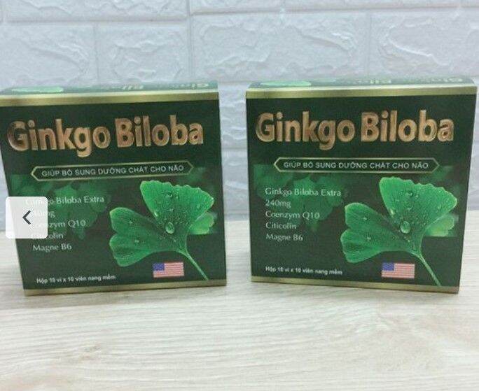 Viên uống Ginkgo Biloba 240mg USA bổ sung dưỡng chất cho não (100 viên ...