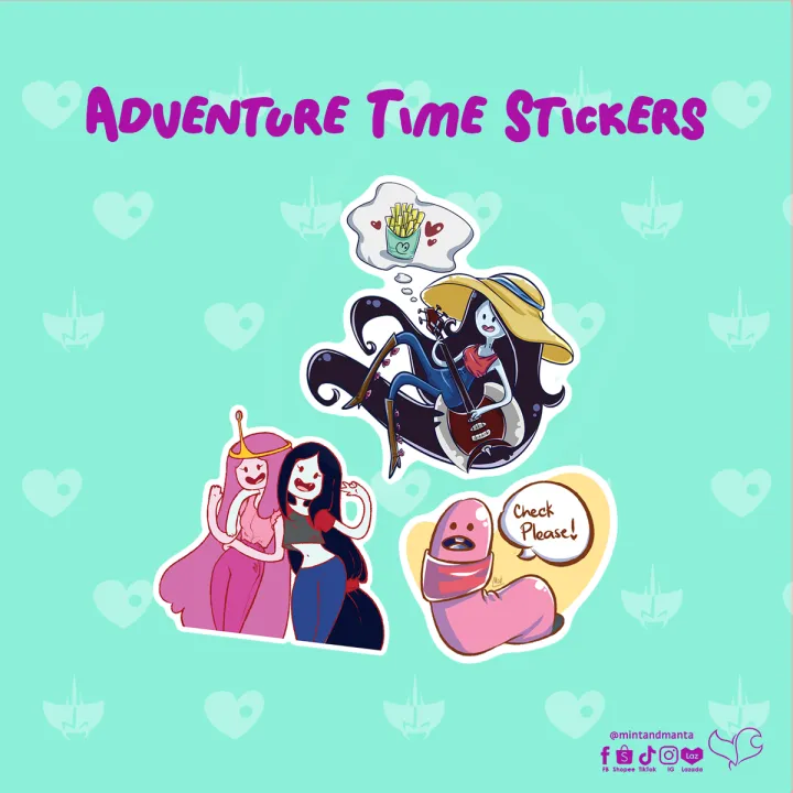 Adventure Time Stickers | Marceline | Princess Bubblegum | Shelby ...