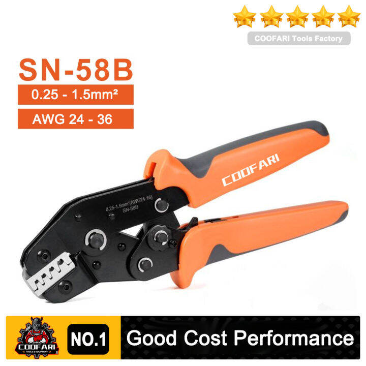 SN-58B Ratchet Crimping Plier Crimper Tool AWG24-13 for Dupont,TE,JST,Molex Terminal | Lazada PH
