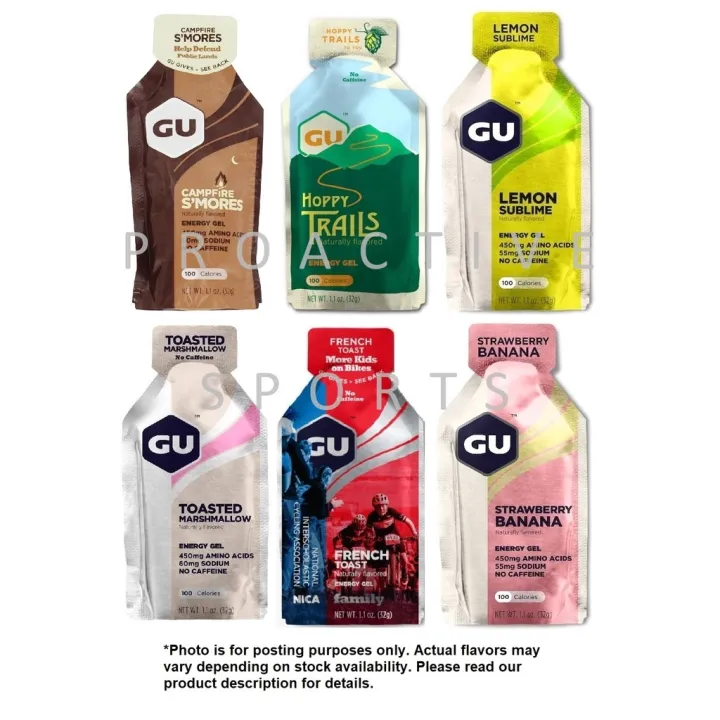 COD GU Energy Gel Assorted Caffeine-Free Flavors 6-Pack | Lazada PH